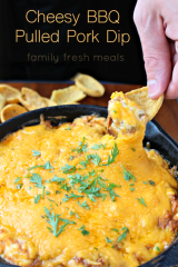 Cheesy BBQ Pulled Pork Dip - Family Fresh Meals