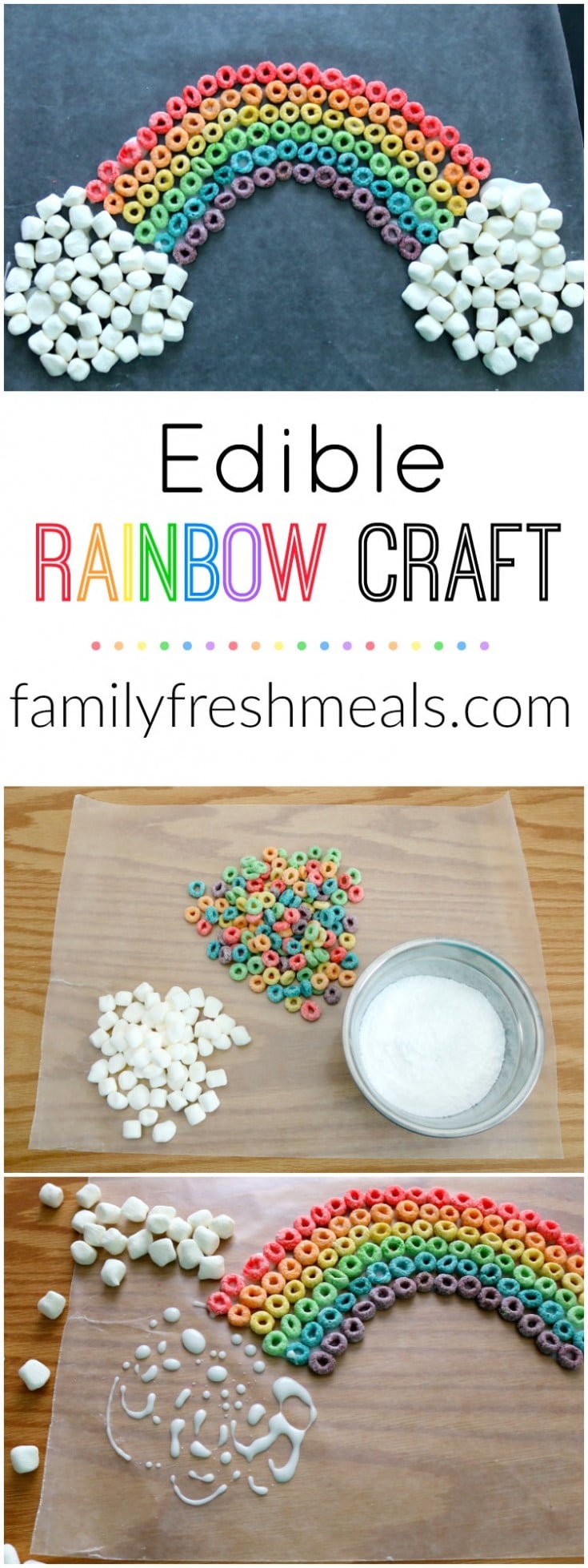 St Patrick's Day Edible Rainbow Craft - Family Fresh Meals