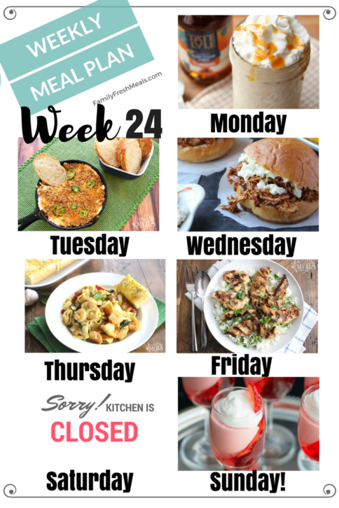 Easy Weekly Meal Plan Week 24 - Family Fresh Meals