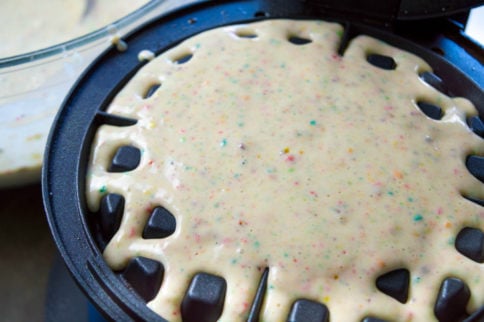Froot Loop Waffles - Family Fresh Meals