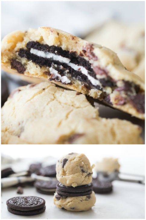 Jumbo Oreo Stuffed Chocolate Chip Cookies - Family Fresh Meals
