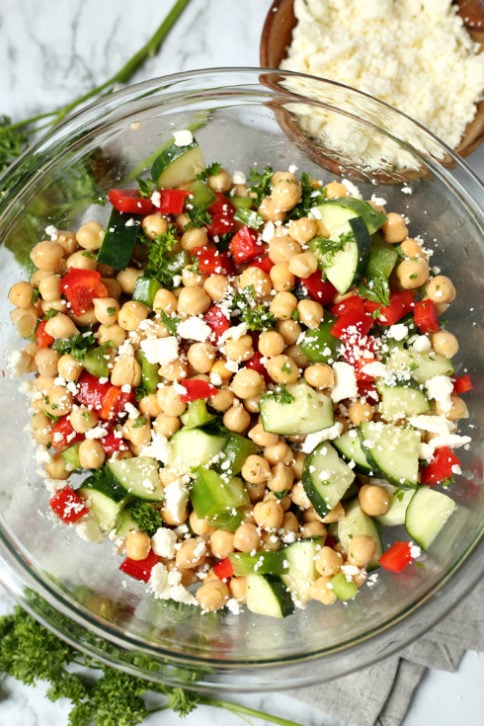 Cucumber Chickpea Salad - Family Fresh Meals