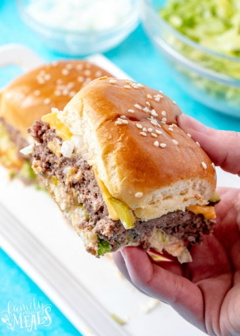 Big Mac Sliders {+ video} - Family Fresh Meals