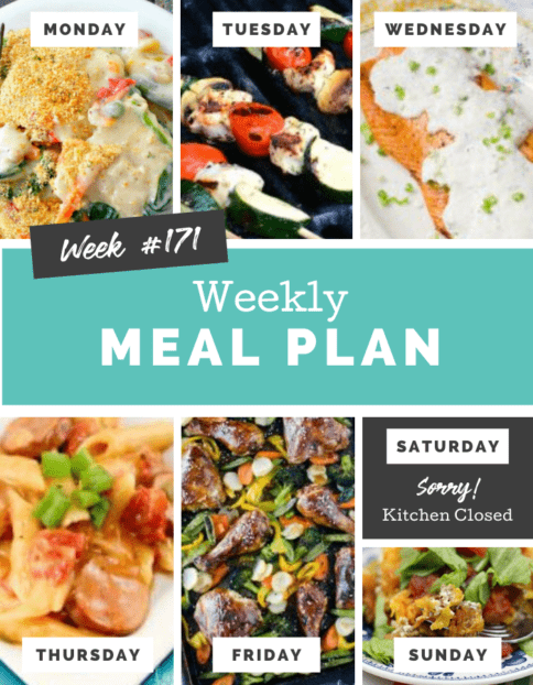 Easy Weekly Meal Plan Week 171 - Family Fresh Meals