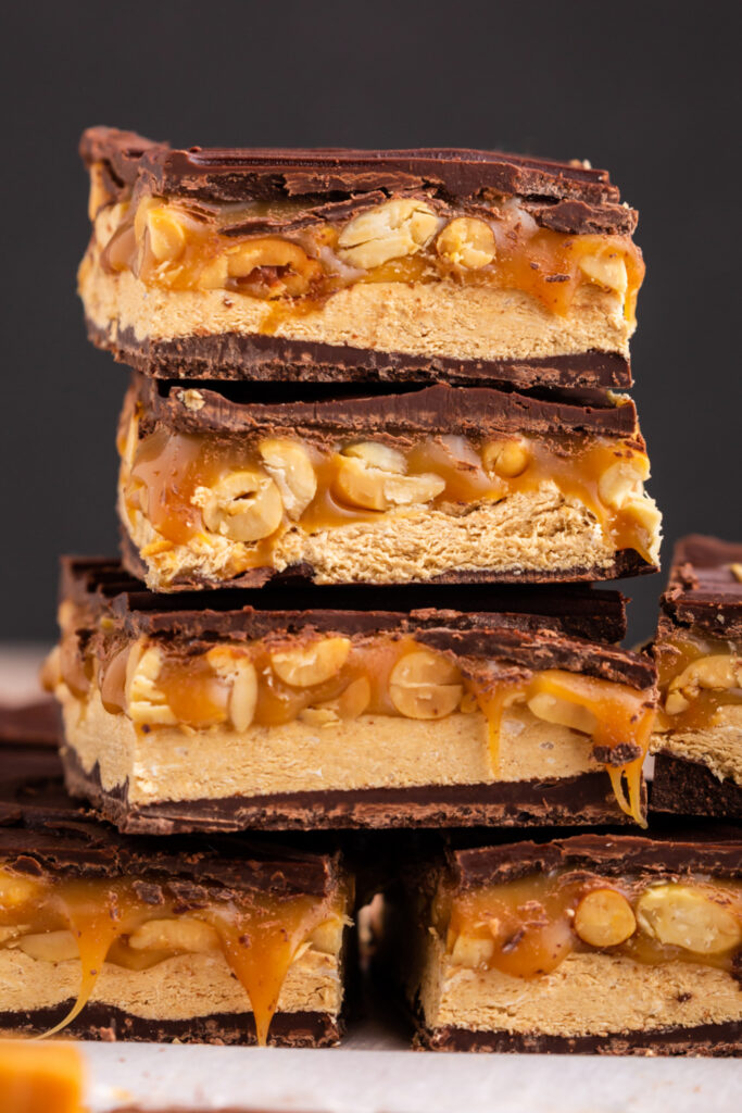 Homemade Snickers Bars - Family Fresh Meals
