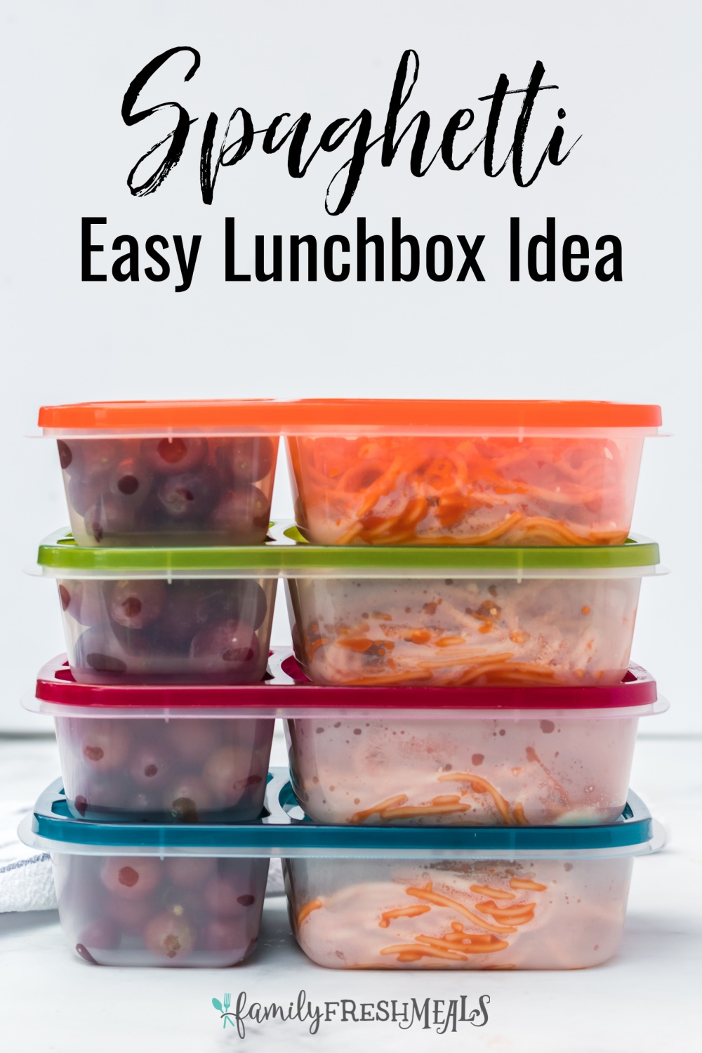 Spaghetti Easy Lunchbox Idea – Animals