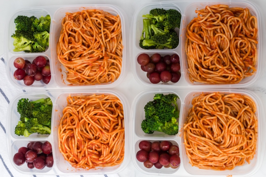 Spaghetti Easy Lunchbox Idea - Family Fresh Meals