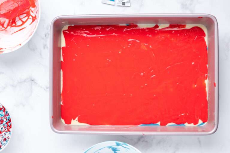 Red White and Blue Layered Cake - Family Fresh Meals