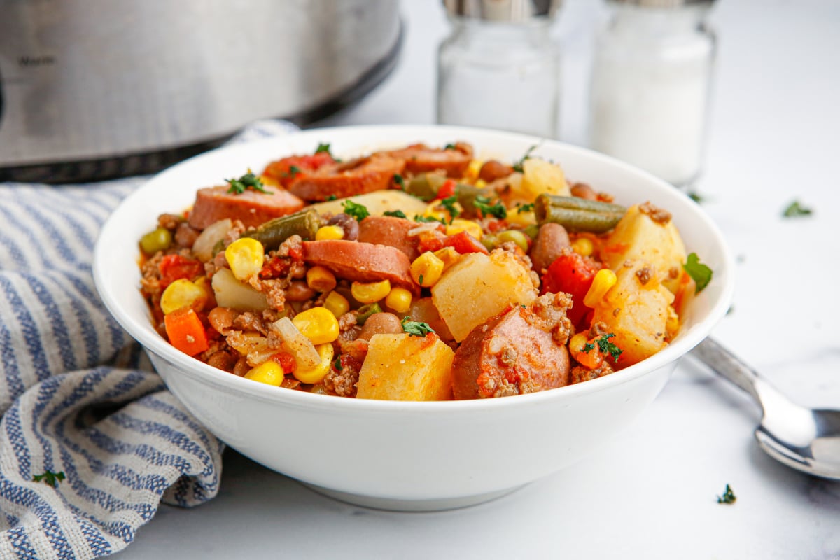 Crockpot Texas Cowboy Stew - Family Fresh Meals