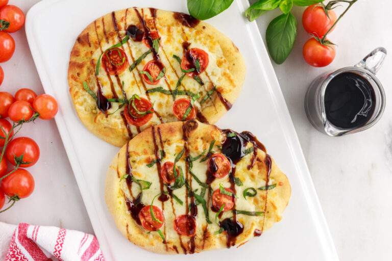 Air Fryer Caprese Naan Pizza - Family Fresh Meals