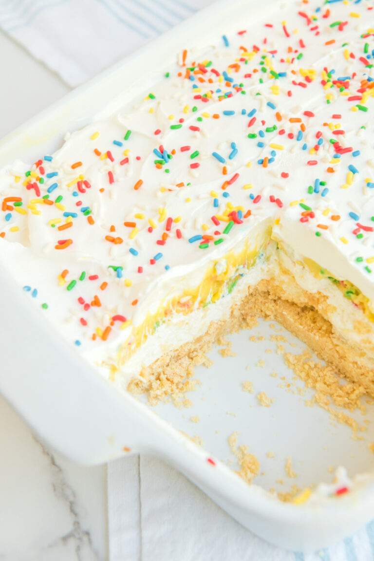 Birthday Cake Lush Cake - Family Fresh Meals