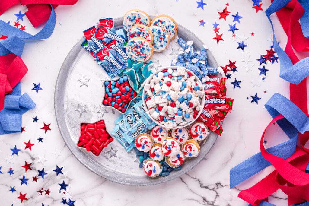 4th of July Sweet Charcuterie Board - Family Fresh Meals