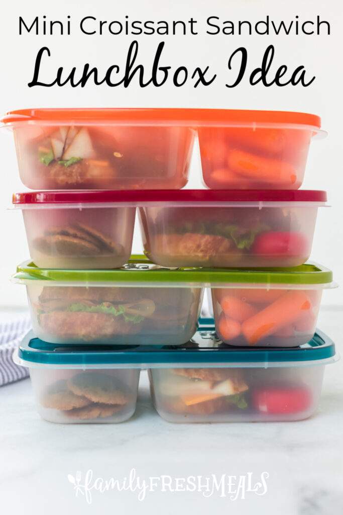 Mini Croissant Sandwich Lunchbox Idea - Family Fresh Meals