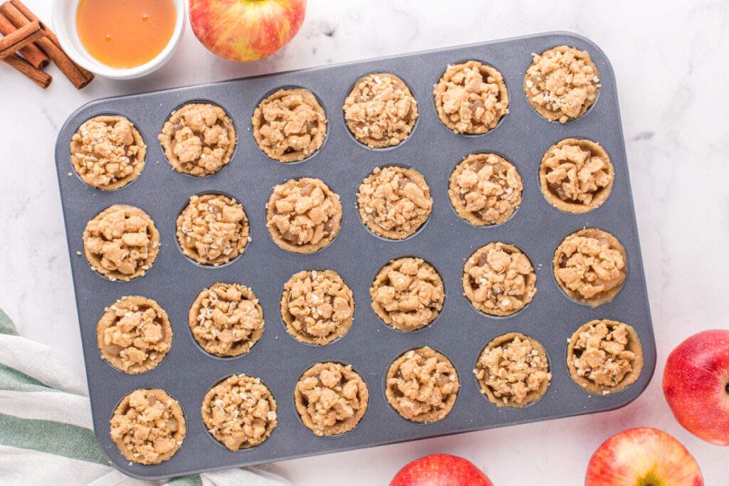 Mini Apple Crisp Cookie Cups - Family Fresh Meals