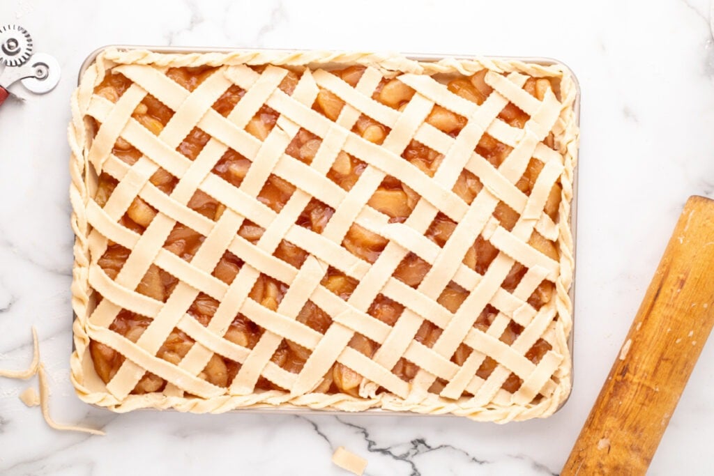 Sheet Pan Apple Slab Pie - Family Fresh Meals
