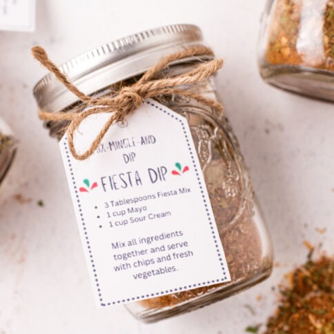 Mason Jar Dry Dip Mixes with Free Printable - Family Fresh Meals