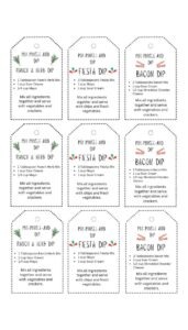 Mason Jar Dry Dip Mixes with Free Printable - Family Fresh Meals