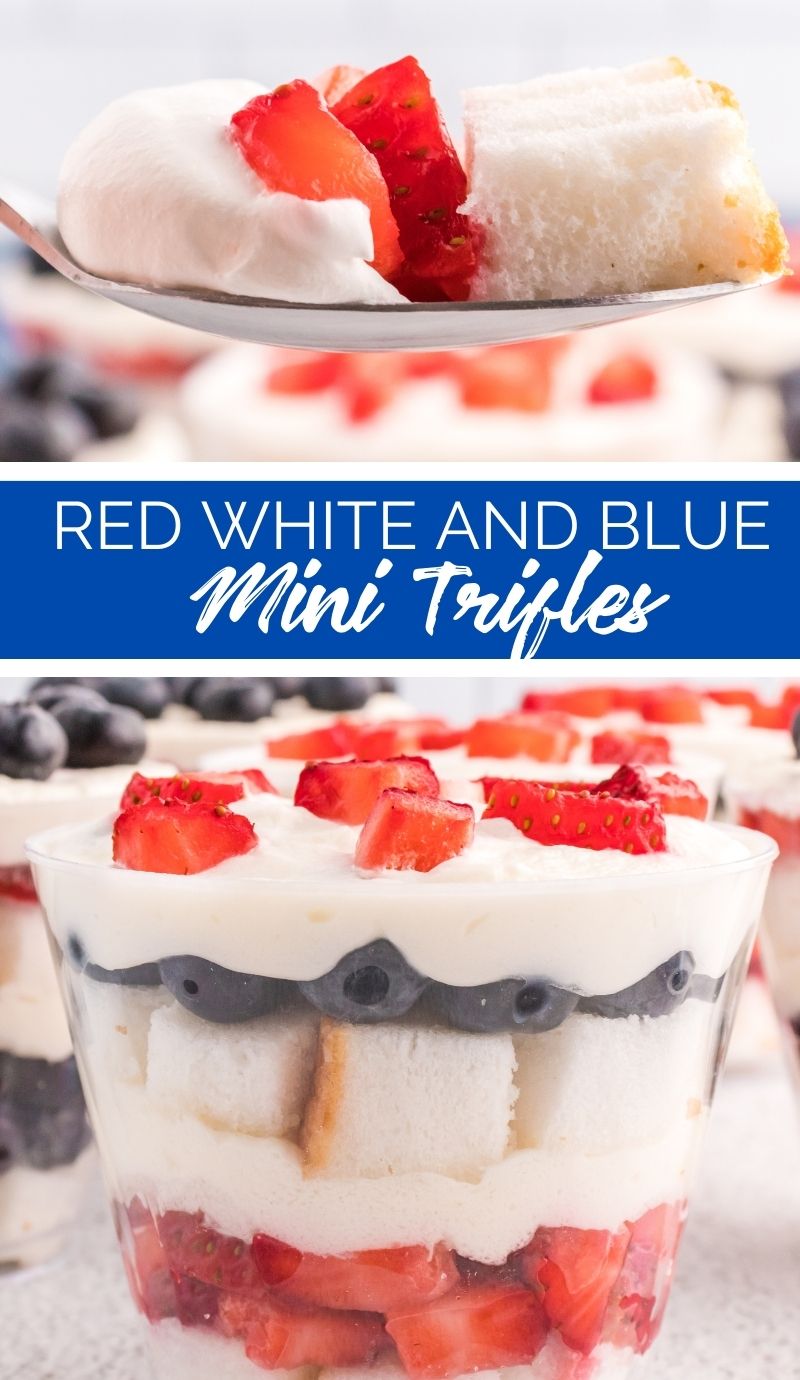 Red White and Blue Mini Trifles - Family Fresh Meals