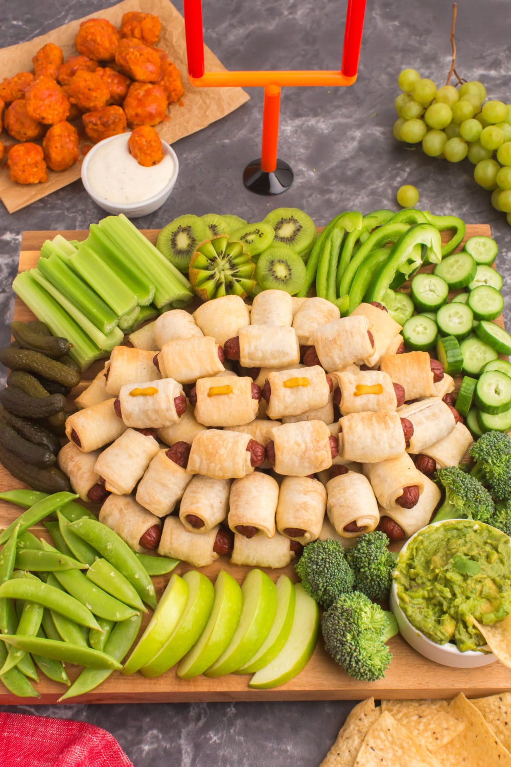 Super Bowl Football Appetizer Board - Family Fresh Meals
